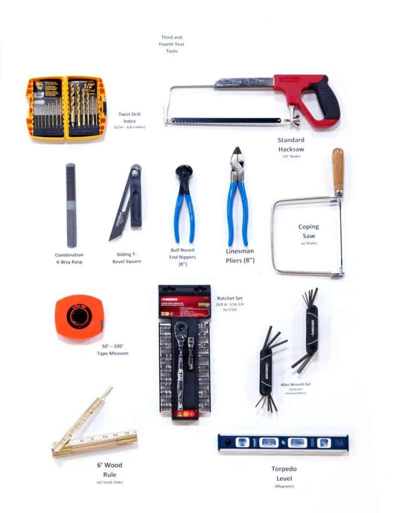 Carpenters Tool List - Eastern Atlantic States Carpenters Technical Center