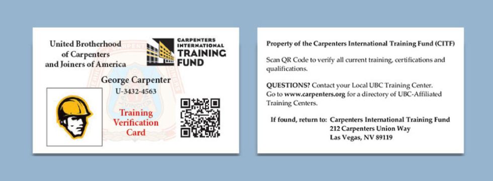 TVC Card - Eastern Atlantic States Carpenters Technical Center